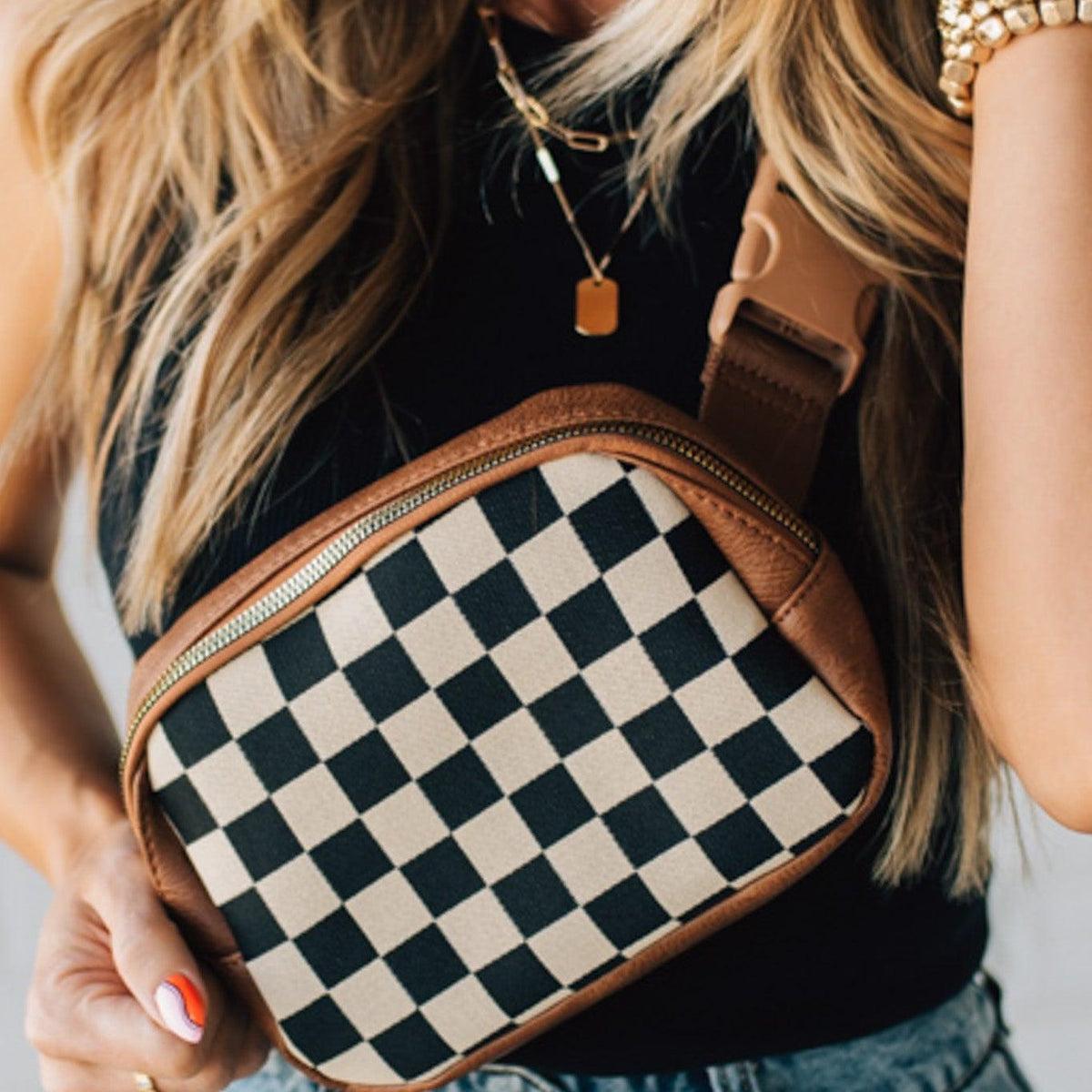 Checkmate Sling Bag – RubyClaire Boutique