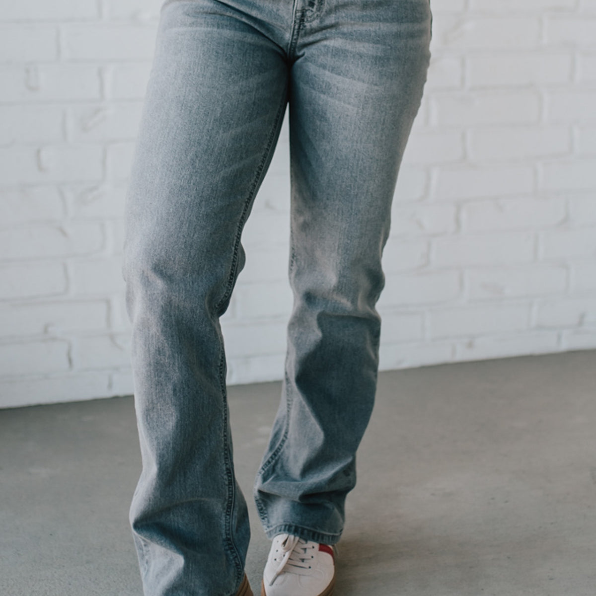 Maverick High Rise Dad Jeans - Grey Wash – RubyClaire Boutique
