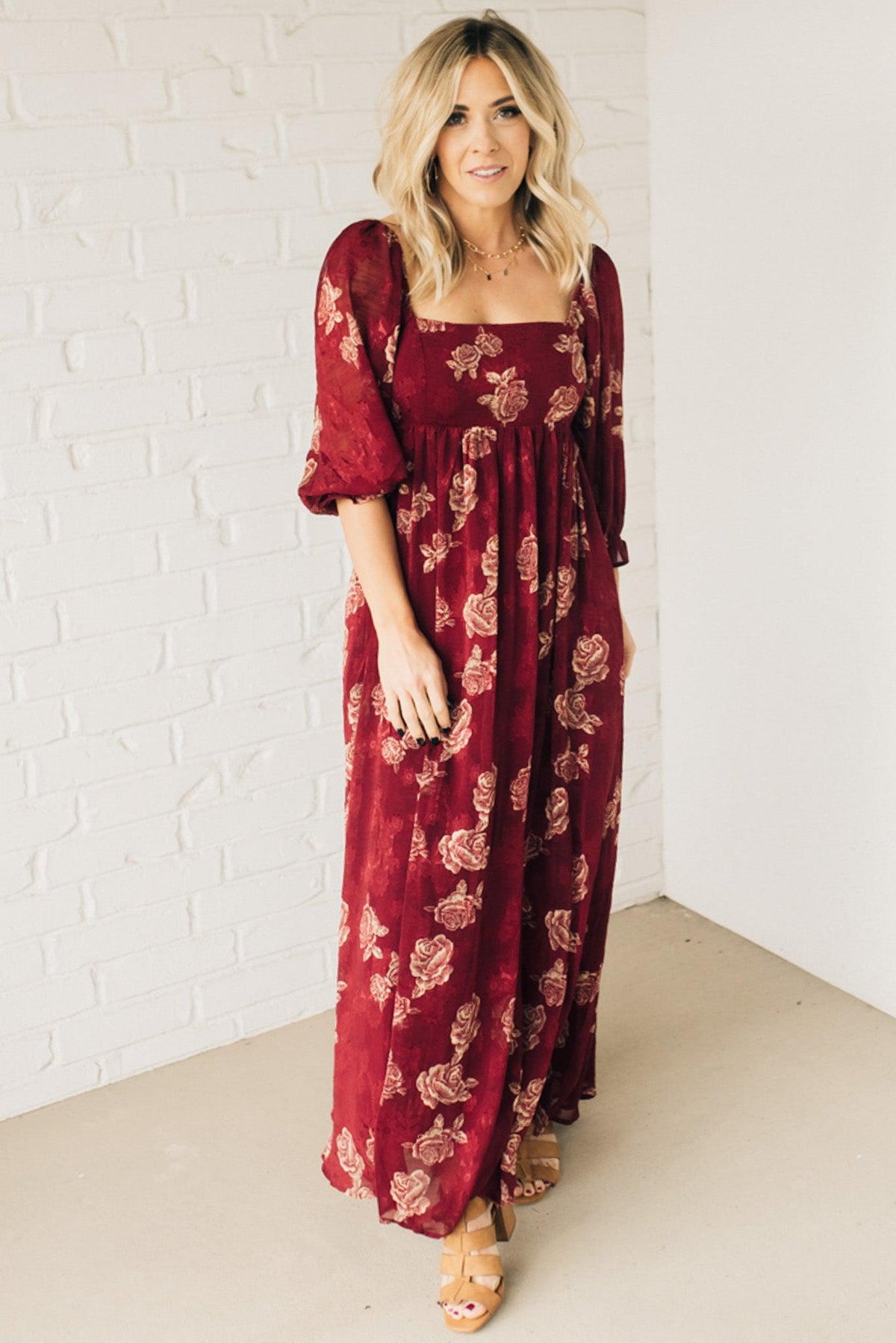 Rumi Floral Maxi Dress – RubyClaire Boutique